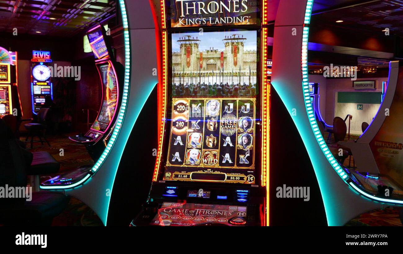 Las Vegas, Nevada, USA 7th March 2024 Game of Thrones Slot Machine at ...