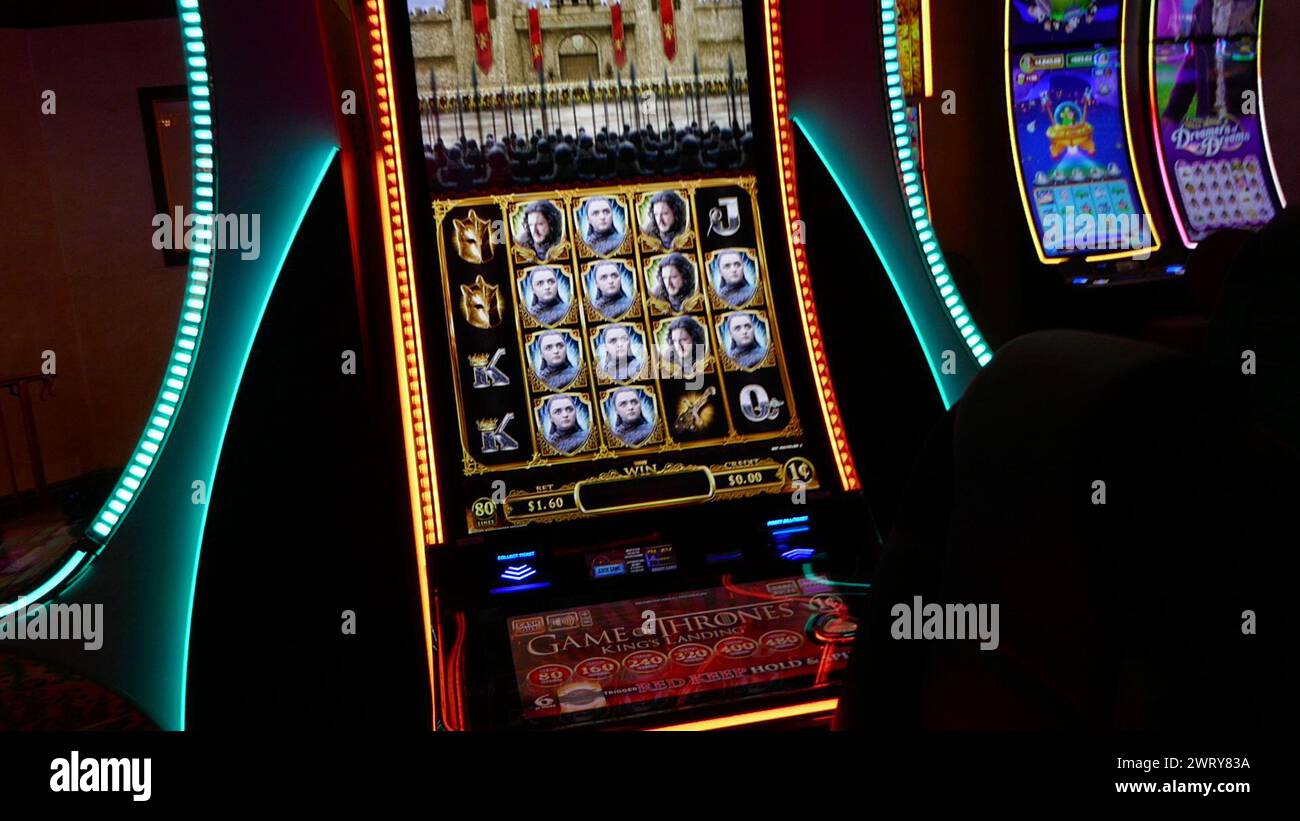 Las Vegas, Nevada, USA 7th March 2024 Game of Thrones Slot Machine at ...