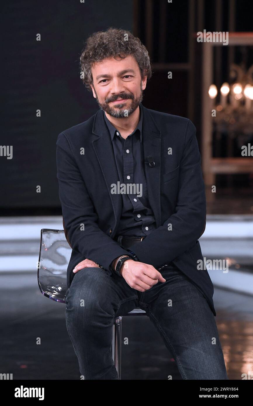 Milan, Italy. 14th Mar, 2024. Milan, TV broadcast “Splendida cornice ...
