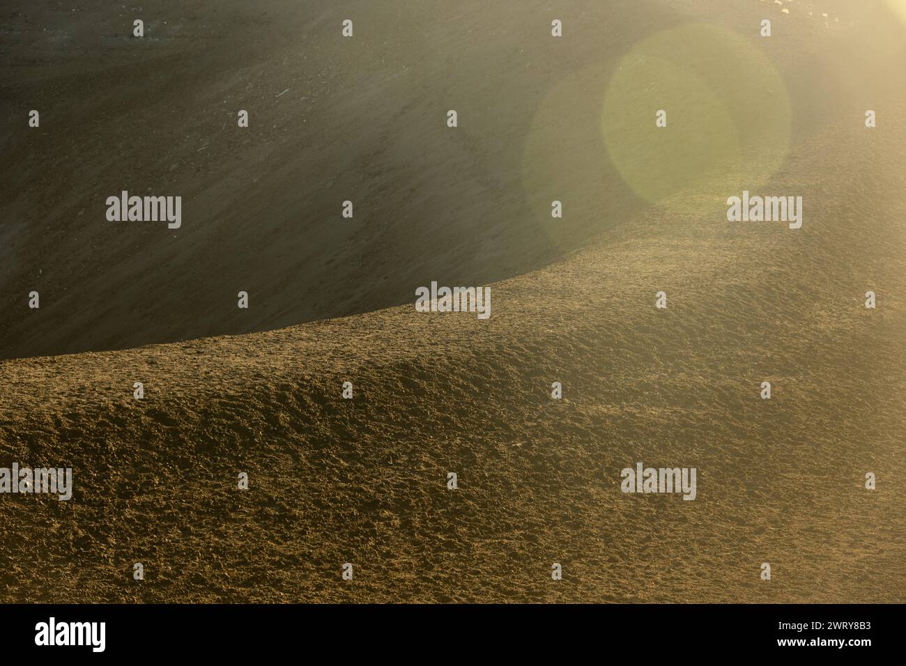 Bright Sun Light Bursts Over The Rim Of Cinder Cone in Lassen Volcanic ...