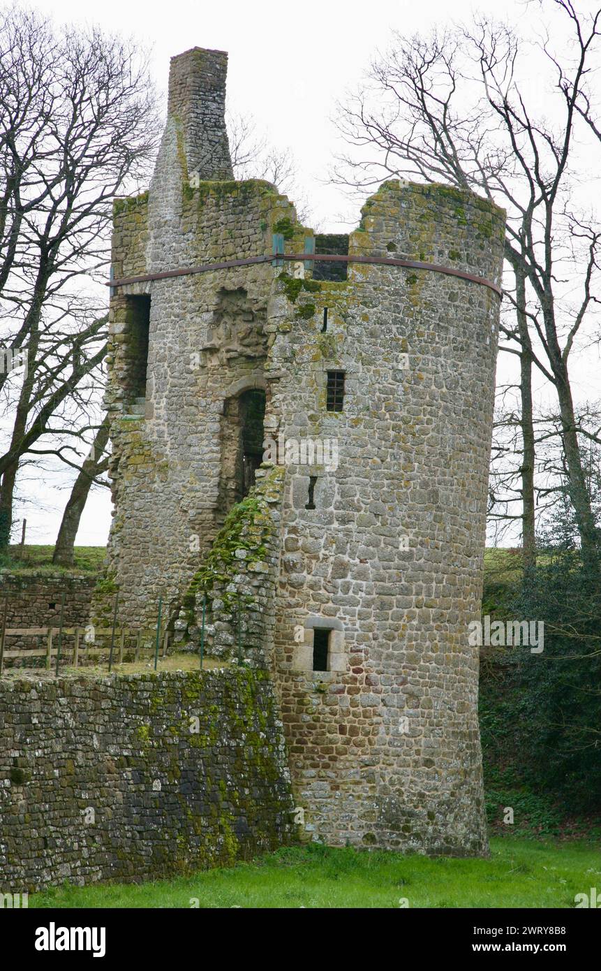 An old chateau in the French countryside, in need of some TLC Stock ...