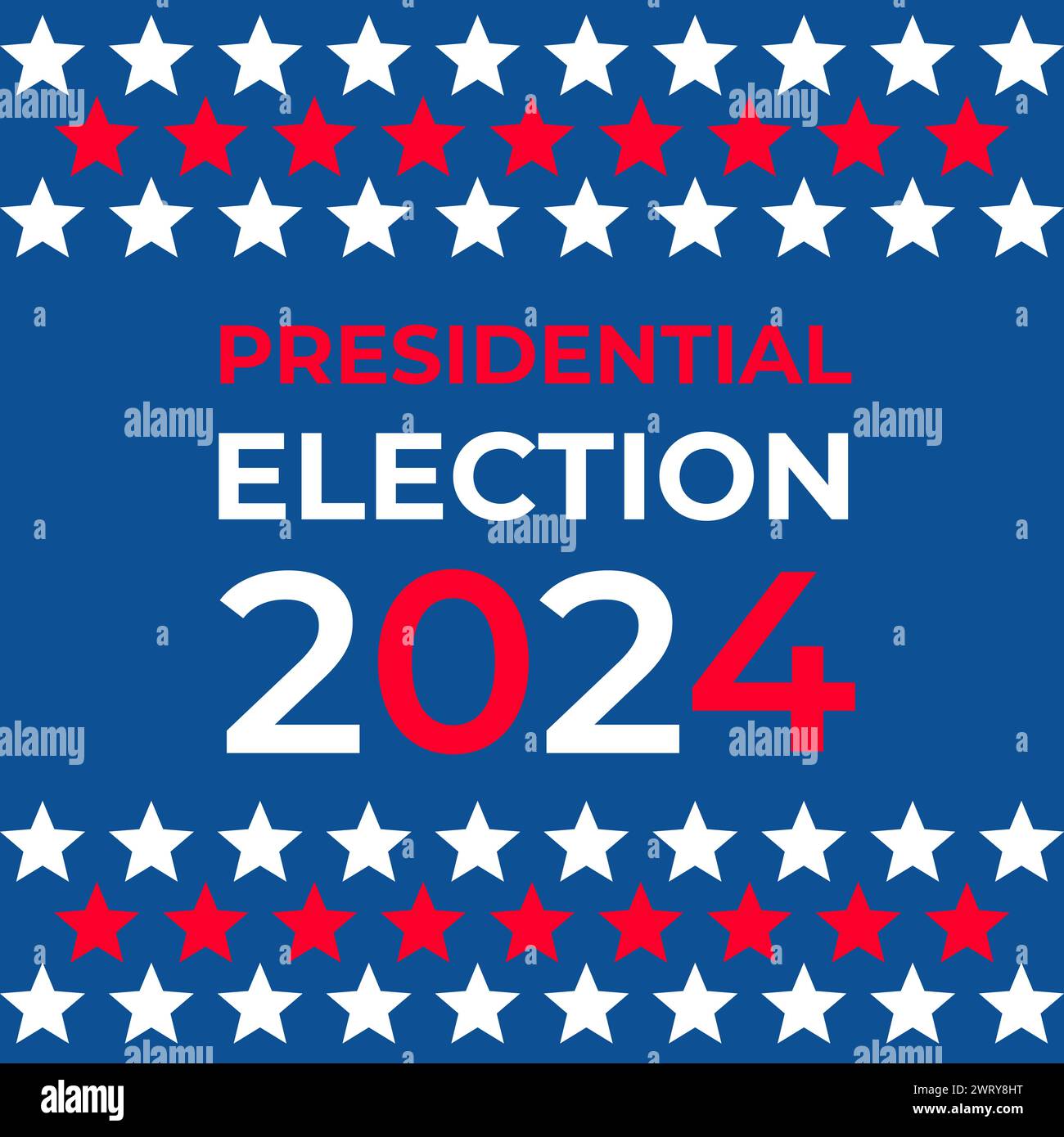 Presidential election 2024 United States of America. USA Patriotic ...