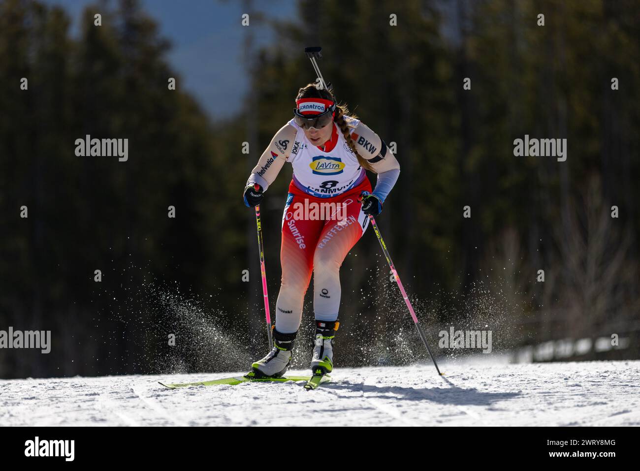Canmore, Alberta, Canada. 14th March, 2024. Lena Gross Haecki of ...