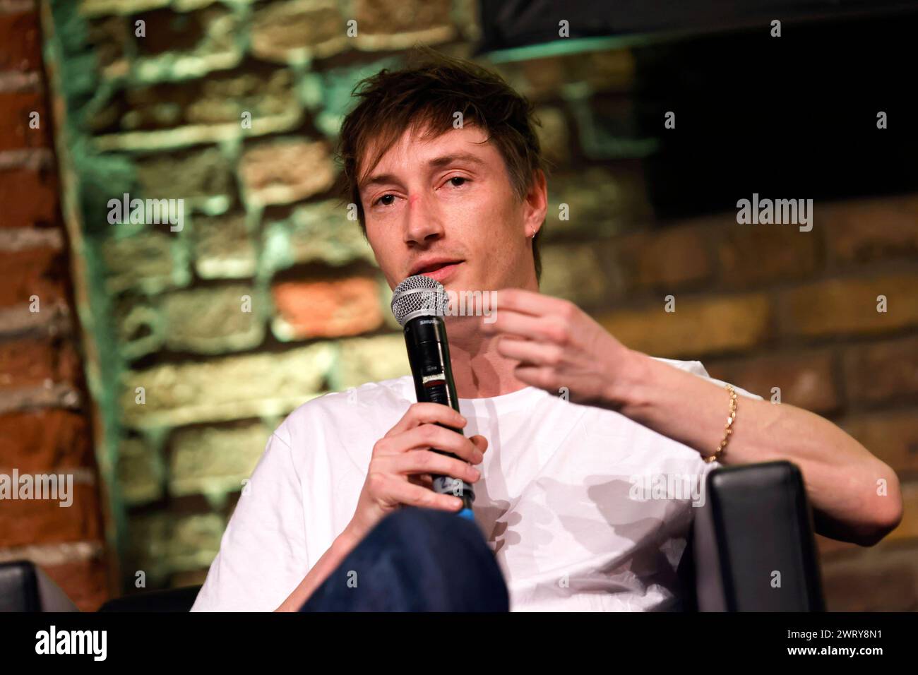 Soziologe Nikolaj Schultz bei der Litcologne-Veranstaltung Landkrank ...