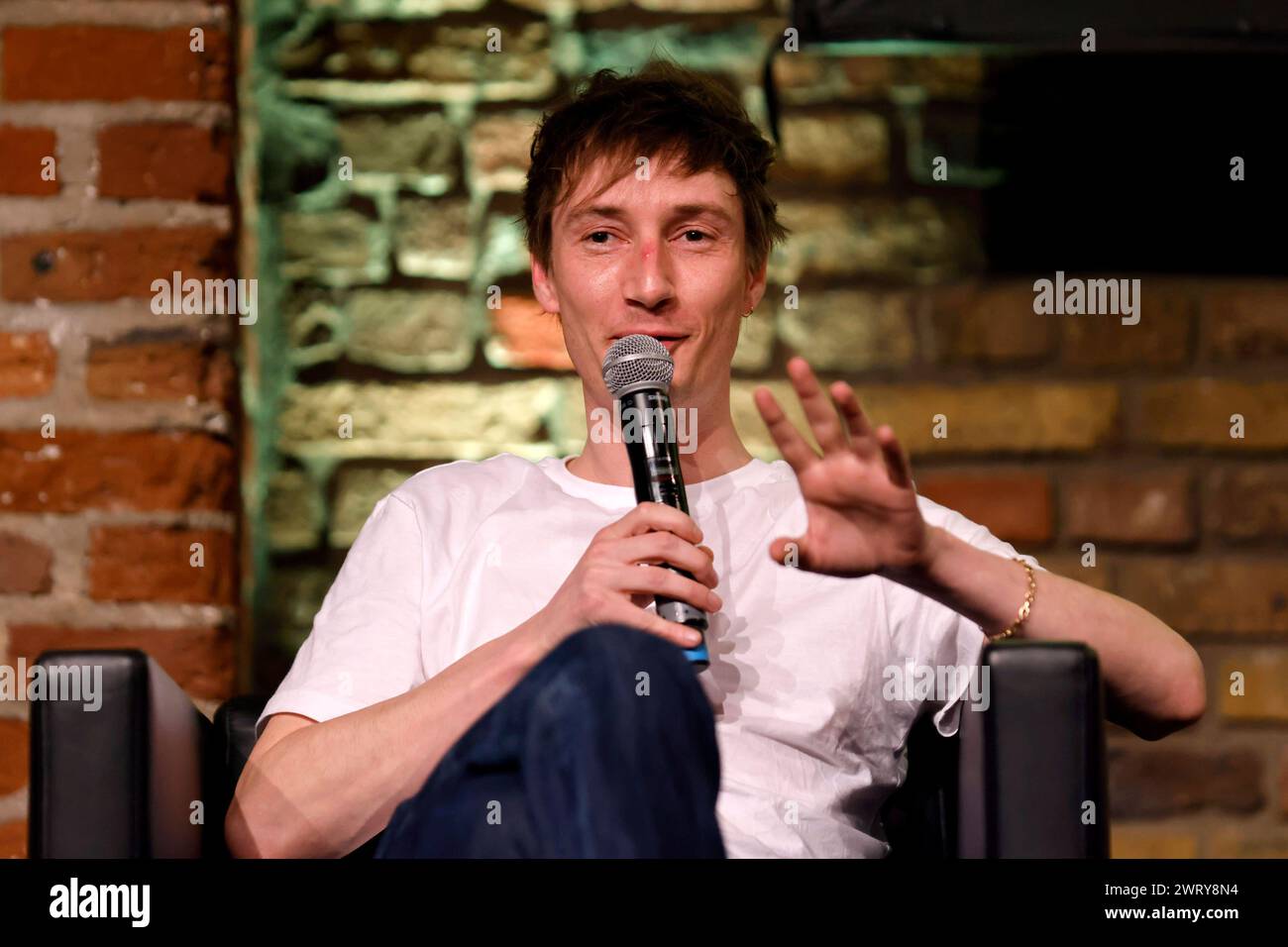 Soziologe Nikolaj Schultz bei der Litcologne-Veranstaltung Landkrank ...