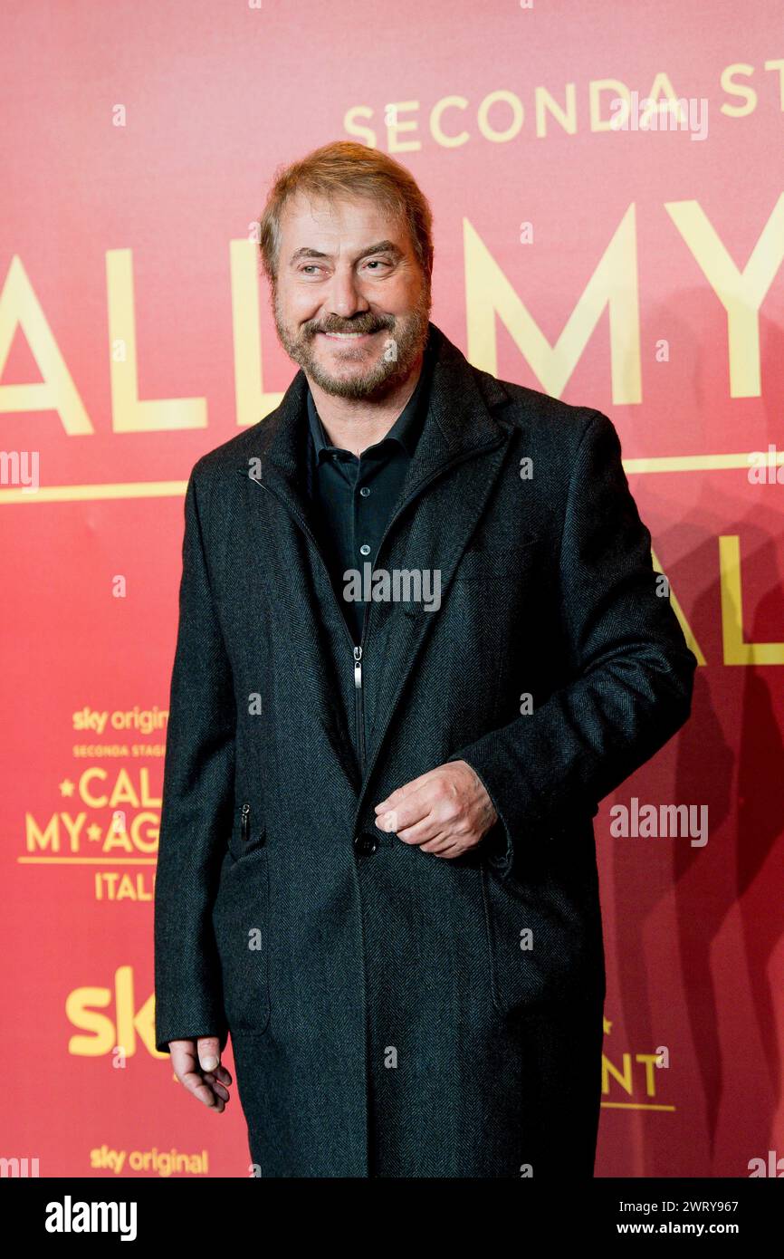 ROME, ITALY - MARCH 14: Corrado Guzzanti attends the premiere for the ...
