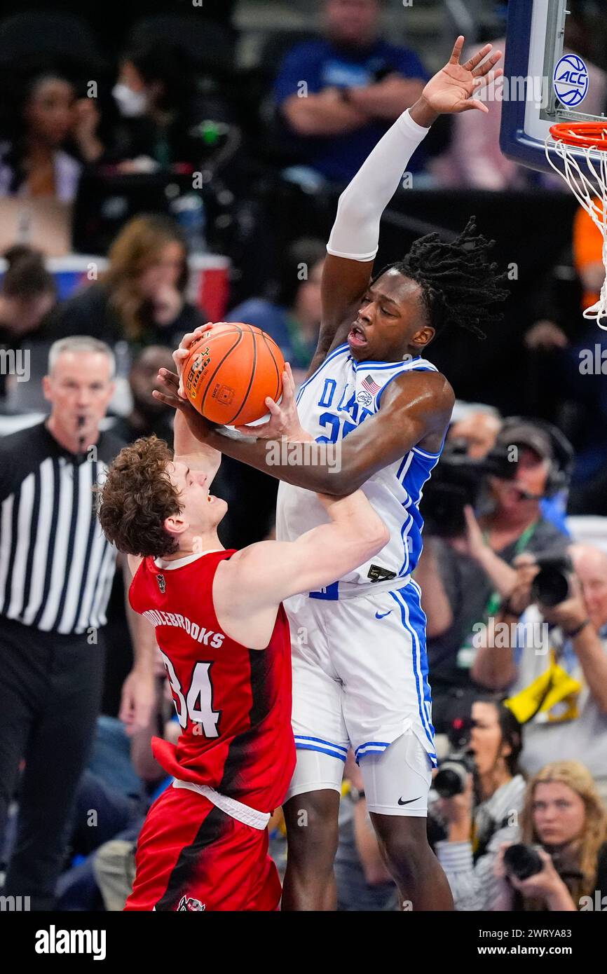 North Carolina State forward Ben Middlebrooks (34) goes up against Duke ...