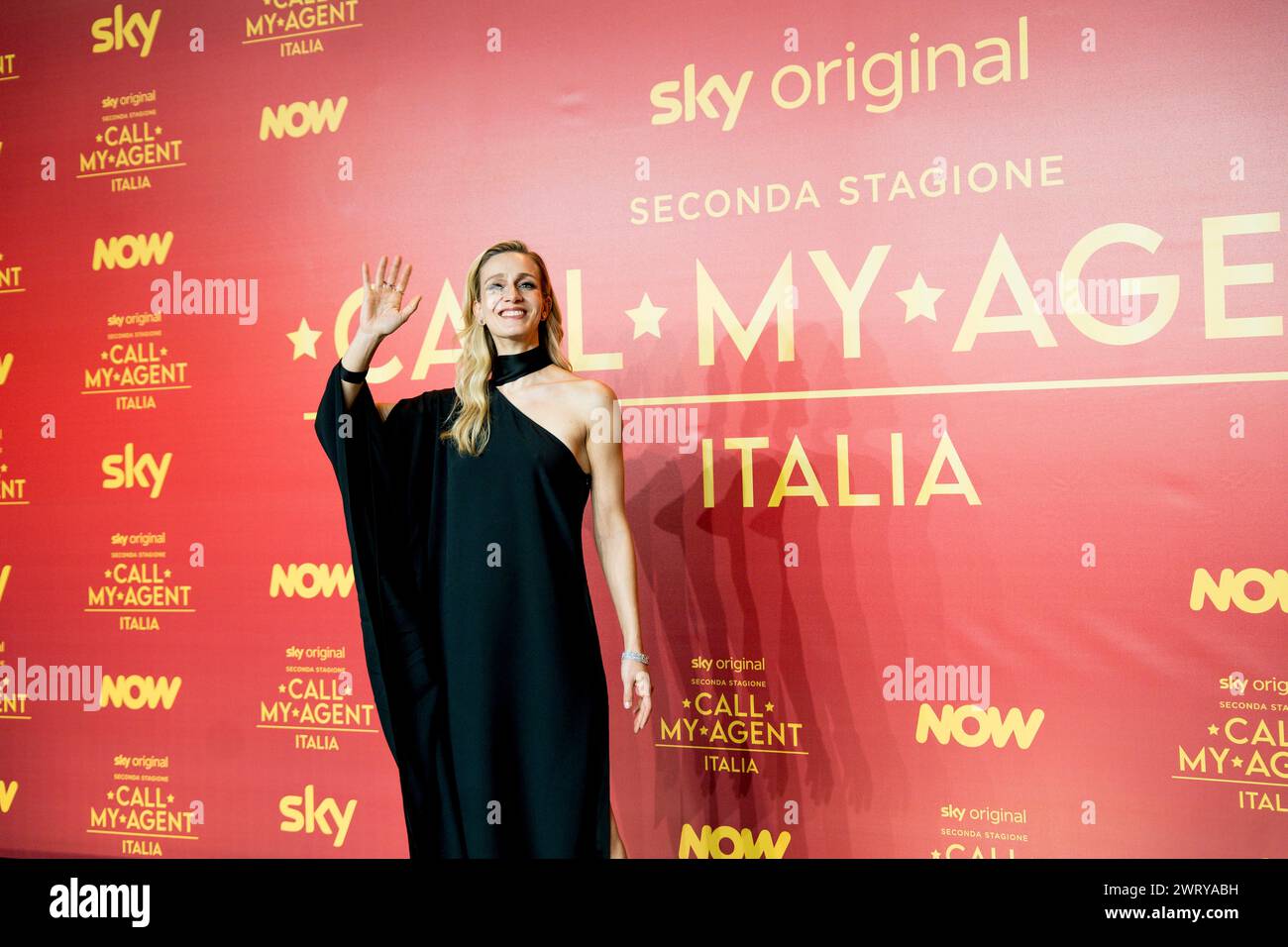 ROME, ITALY - MARCH 14: Sara Drago attends the premiere for the sky ...