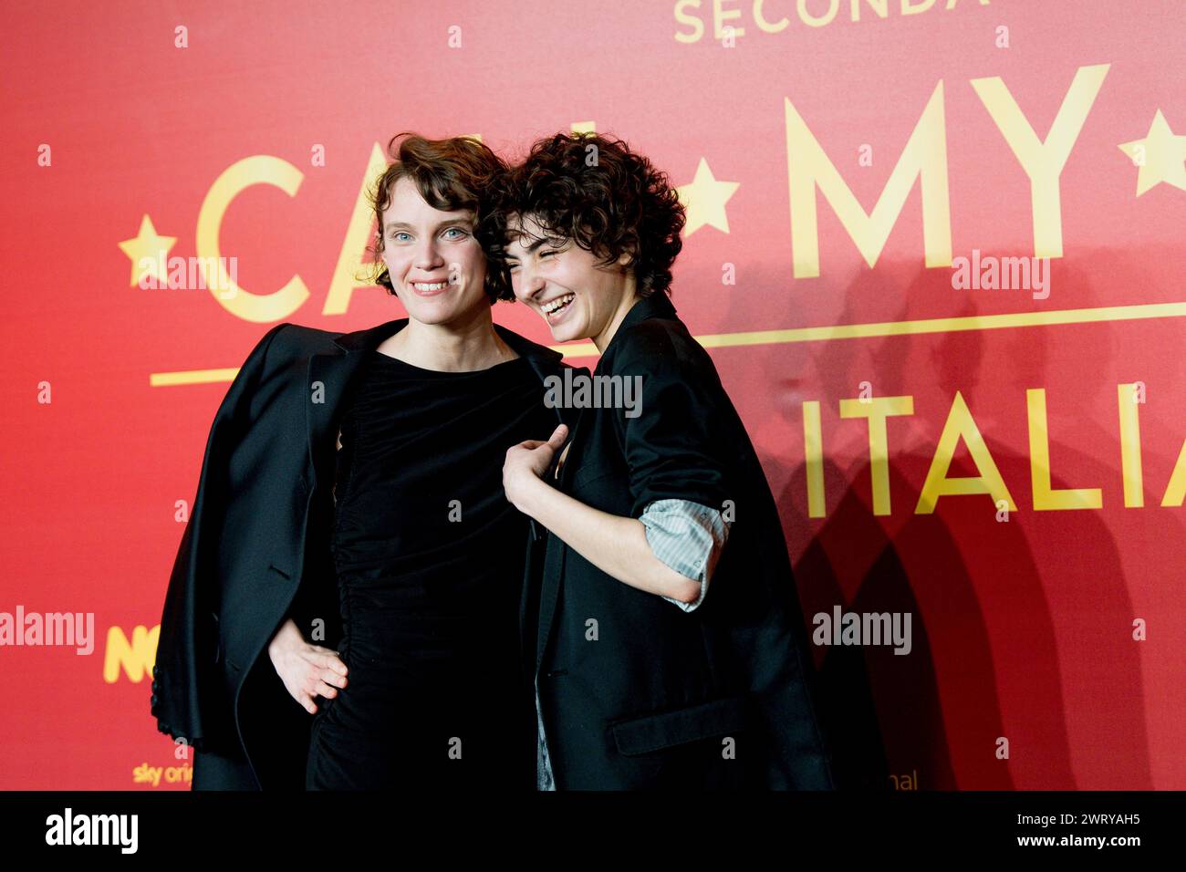 ROME, ITALY - MARCH 14: Tecla and Carlotta Gamba attend the premiere ...