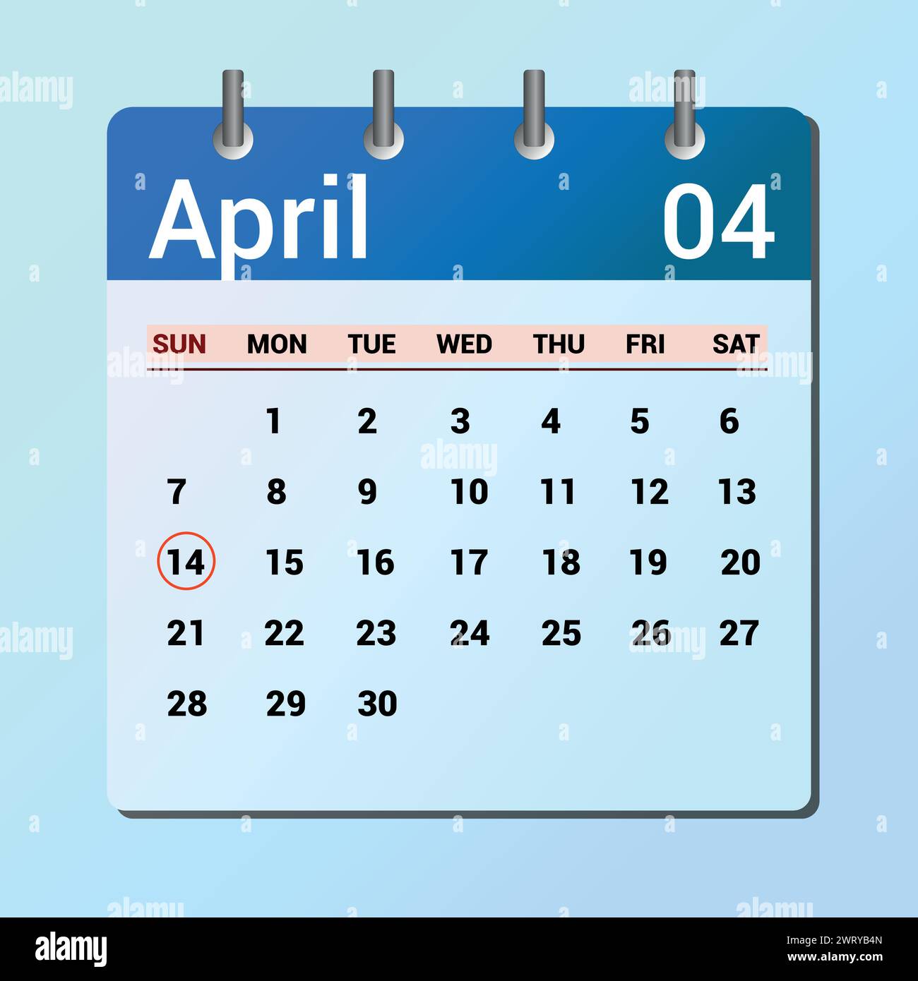 2025 Calendar Page Stock Vector Images Alamy