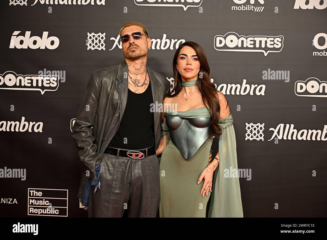 Violeta Mangriñan and Fabio Colloricchio pose at the photocall of the ...