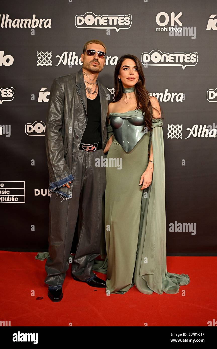 Violeta Mangriñan and Fabio Colloricchio pose at the photocall of the ...