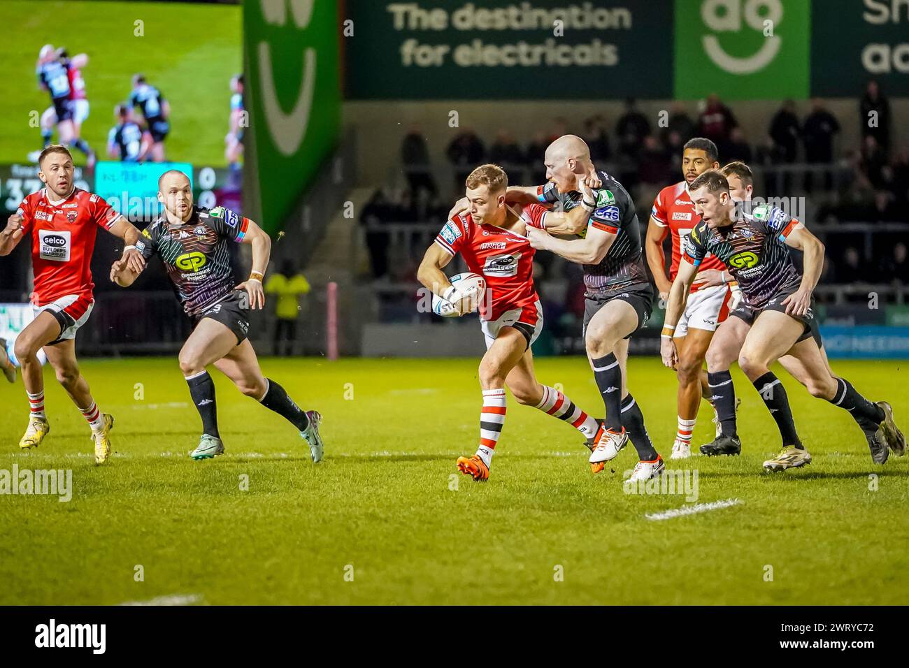 Salford, Manchester, UK. 14th March, 2024. Super League Rugby: Salford Red Devils Vs Wigan ...