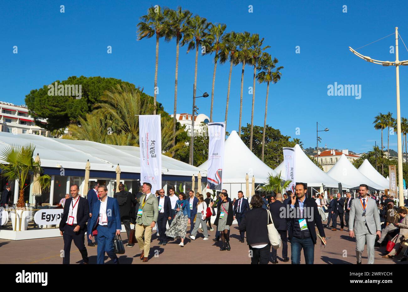 Cannes, France - March 14, 2024: MIPIM - The Global Urban Festival at ...