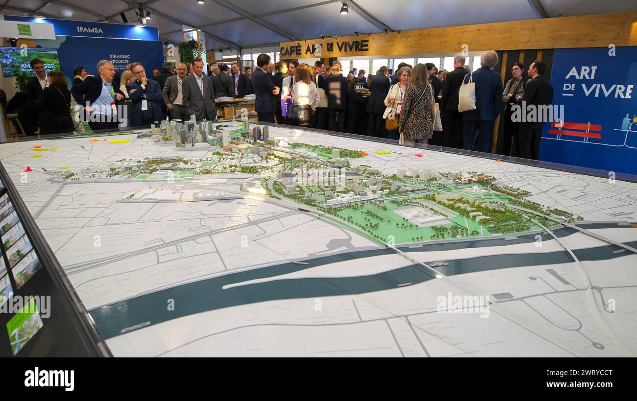 Cannes, France - March 14, 2024: MIPIM - The Global Urban Festival at ...
