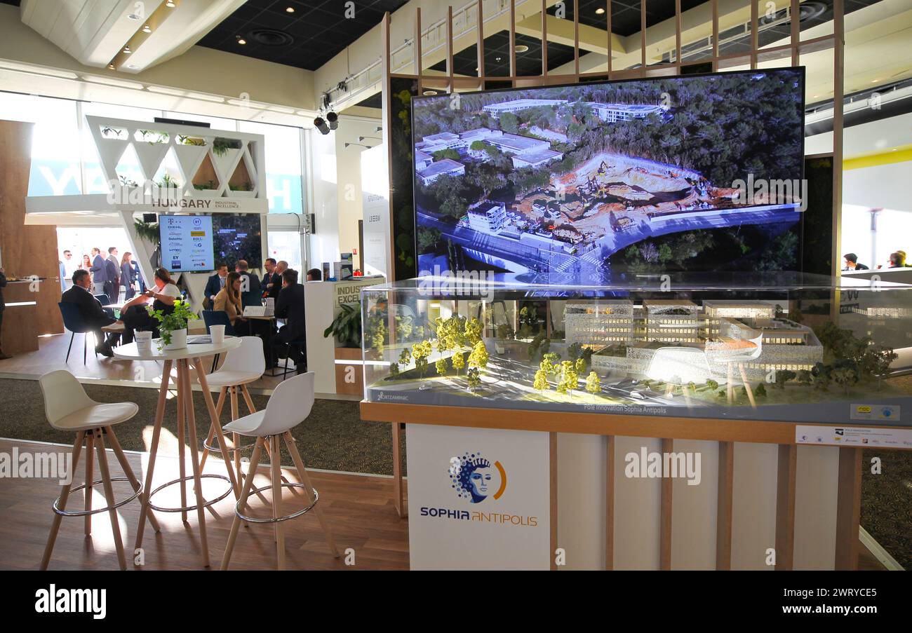 Cannes, France - March 14, 2024: MIPIM - The Global Urban Festival at ...