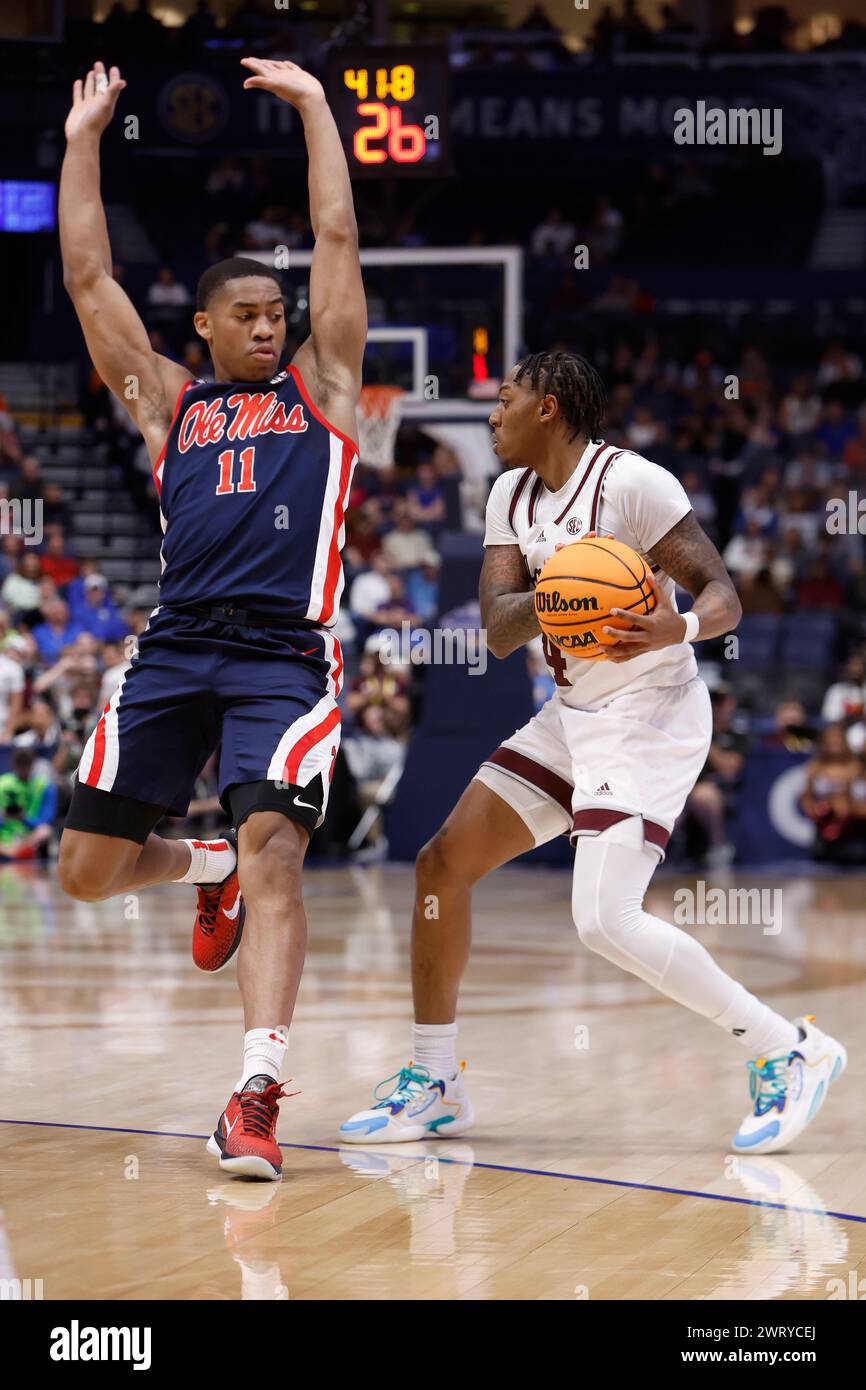 NASHVILLE, TN - MARCH 14: Mississippi Rebels guard Matthew Murrell (11 ...