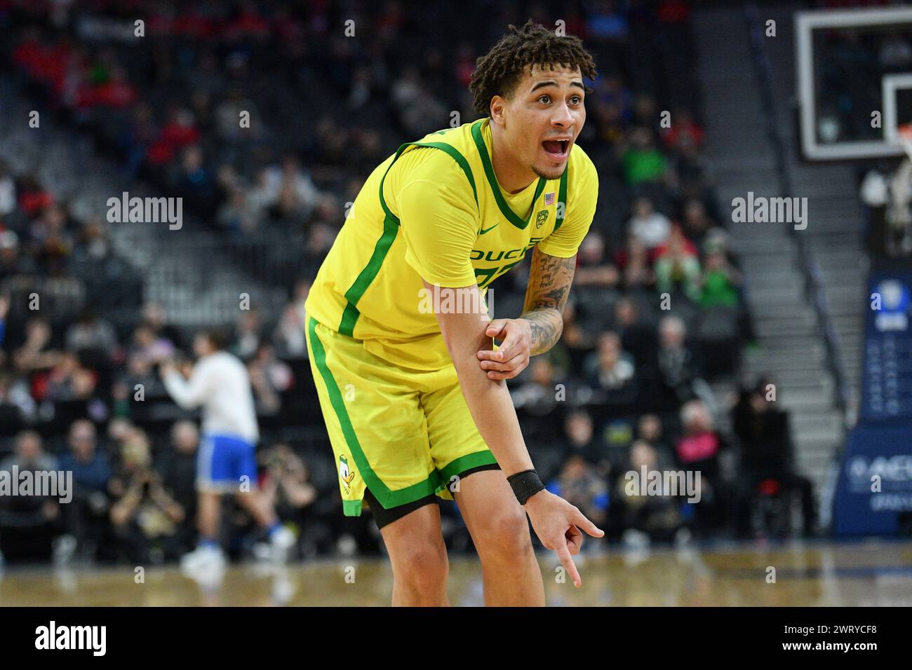 LAS VEGAS, NV - MARCH 14: Oregon Ducks guard Jadrian Tracey (22 ...