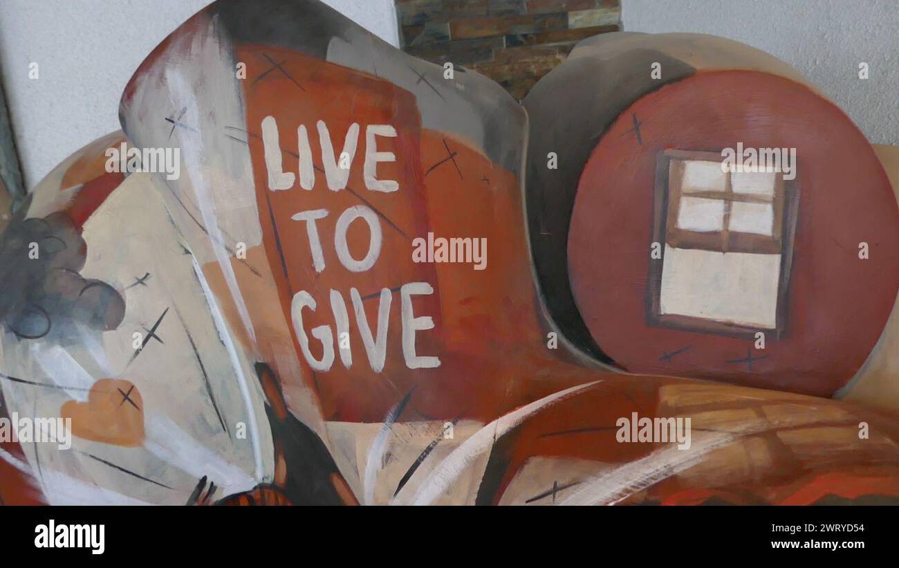 Las Vegas, Nevada, USA 7th March 2024 St. Judes Organ Donor Art Exhibit ...