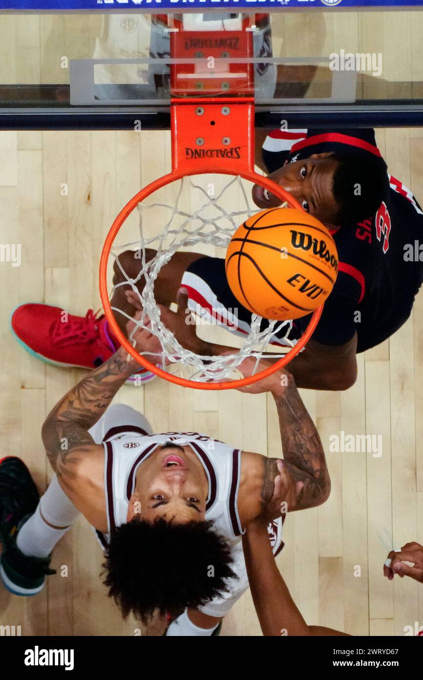 Texas A&M forward Andersson Garcia (11) and Mississippi forward ...