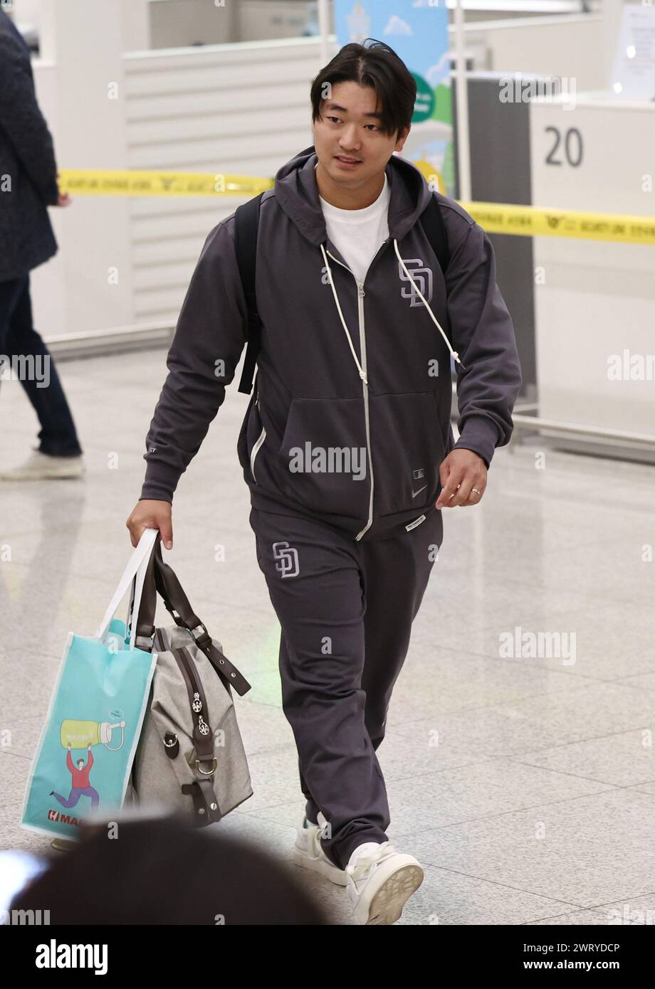15th Mar, 2024. San Diego Padres arrive in S. Korea for MLB Seoul ...