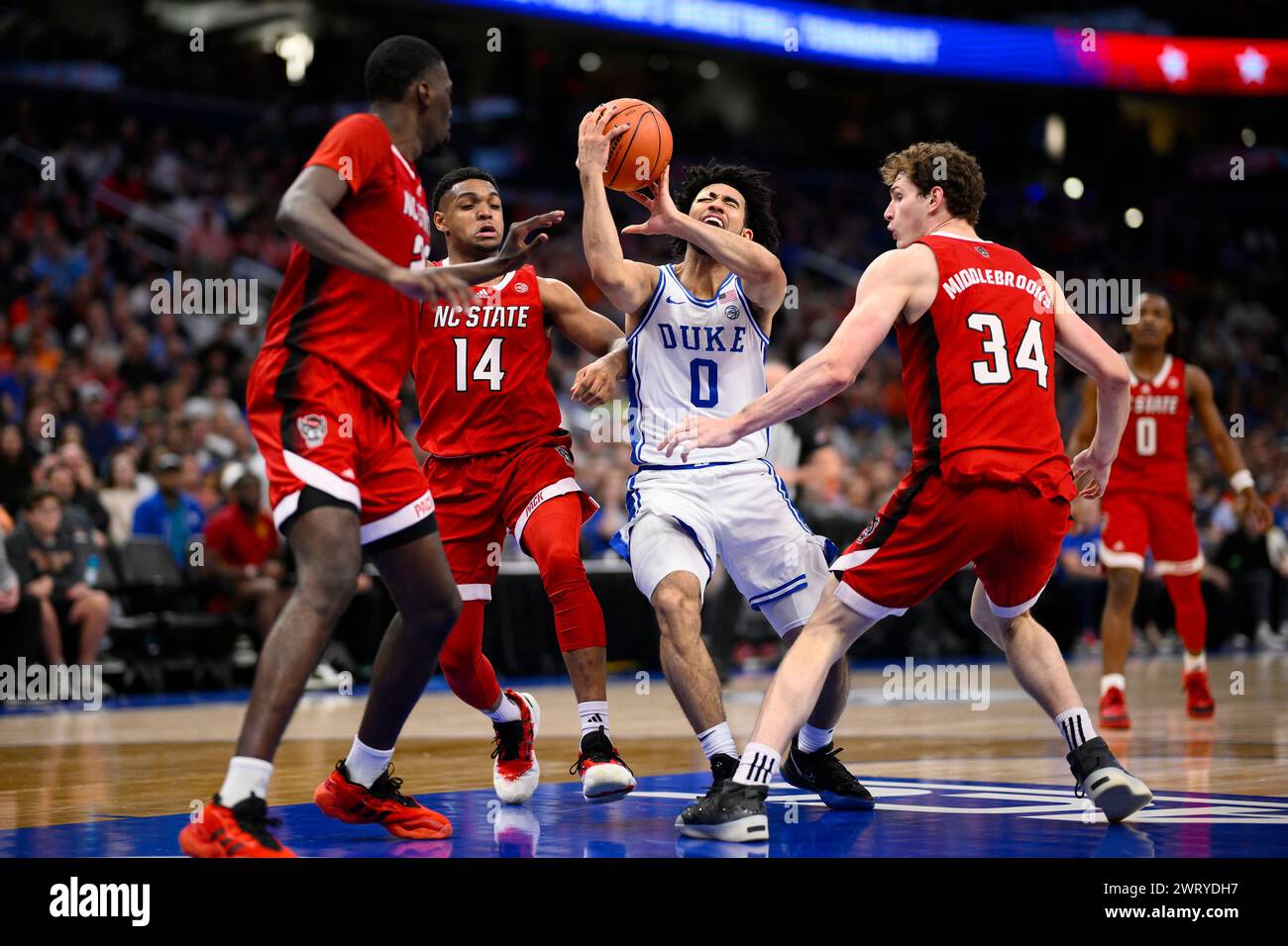 Duke guard Jeremy Roach (3) is surrounded by North Carolina State ...