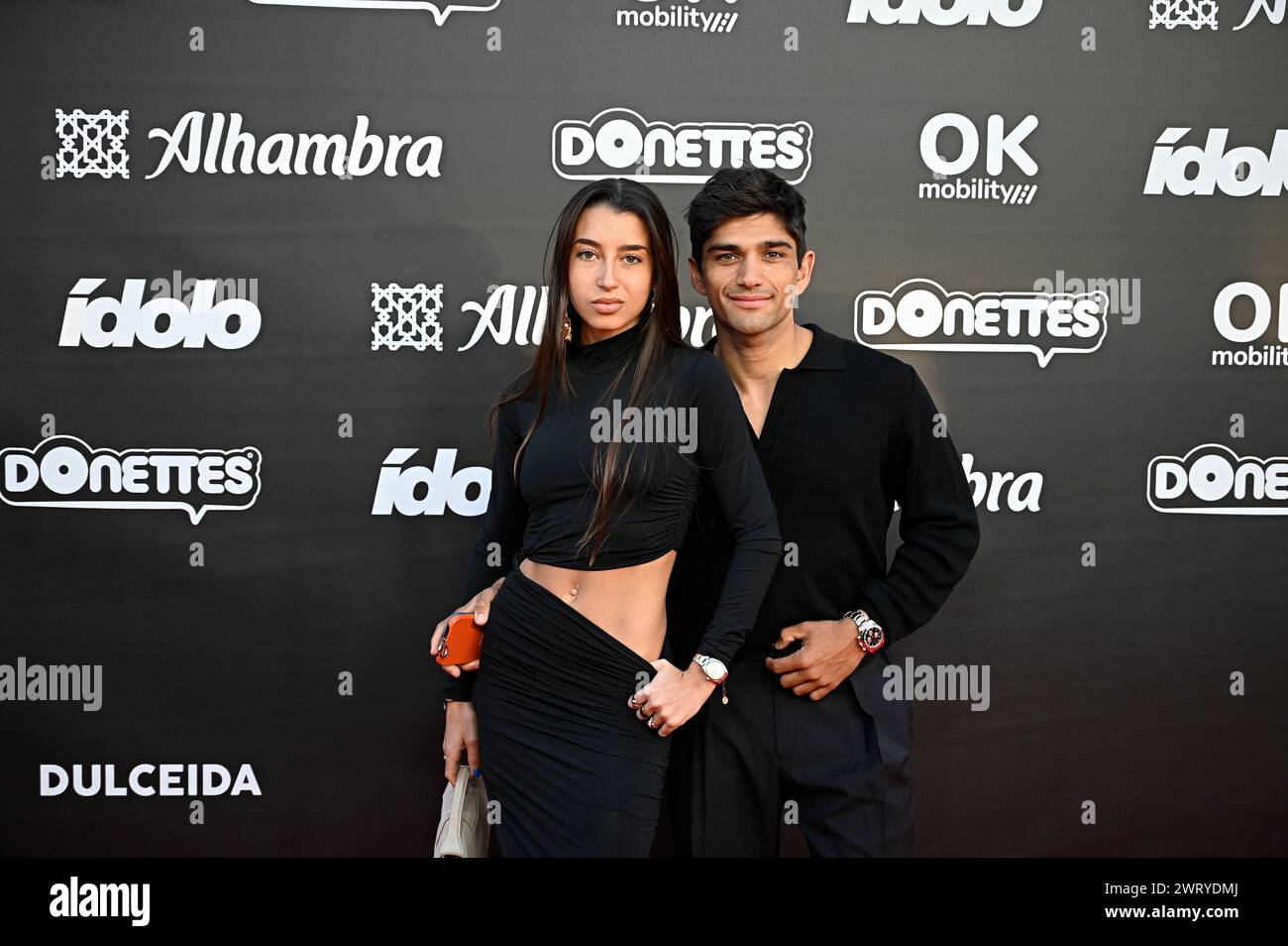 Maria Monfort and Jorge Martín pose at the photocall of the 'Premios ...
