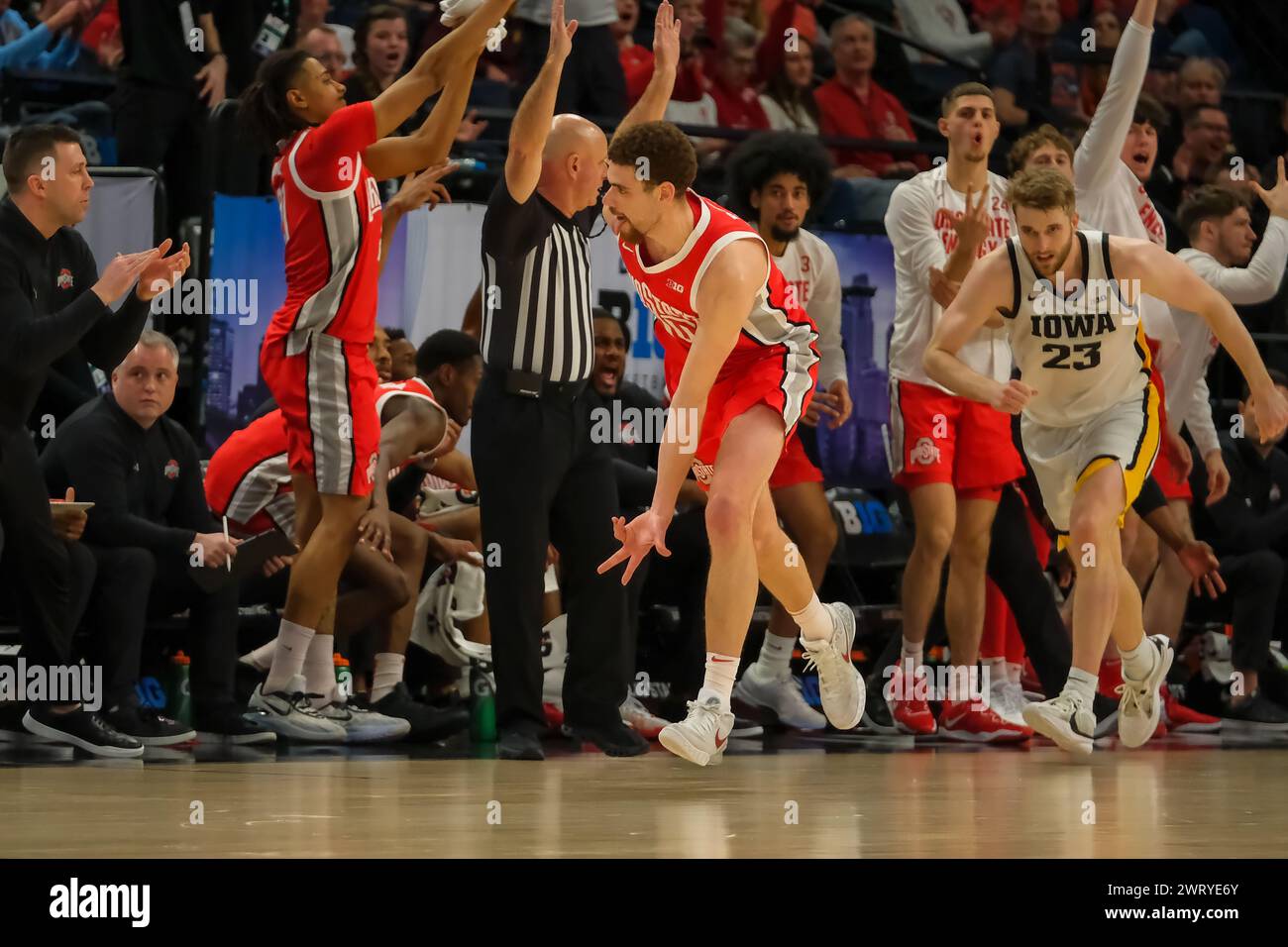 Minneapolis, Minnesota, USA. 14th Mar, 2024. Ohio State Buckeyes ...