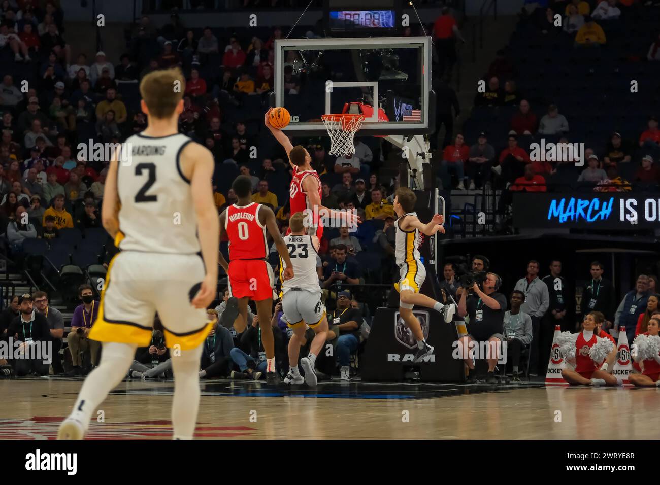 Minneapolis, Minnesota, USA. 14th Mar, 2024. Ohio State Buckeyes ...