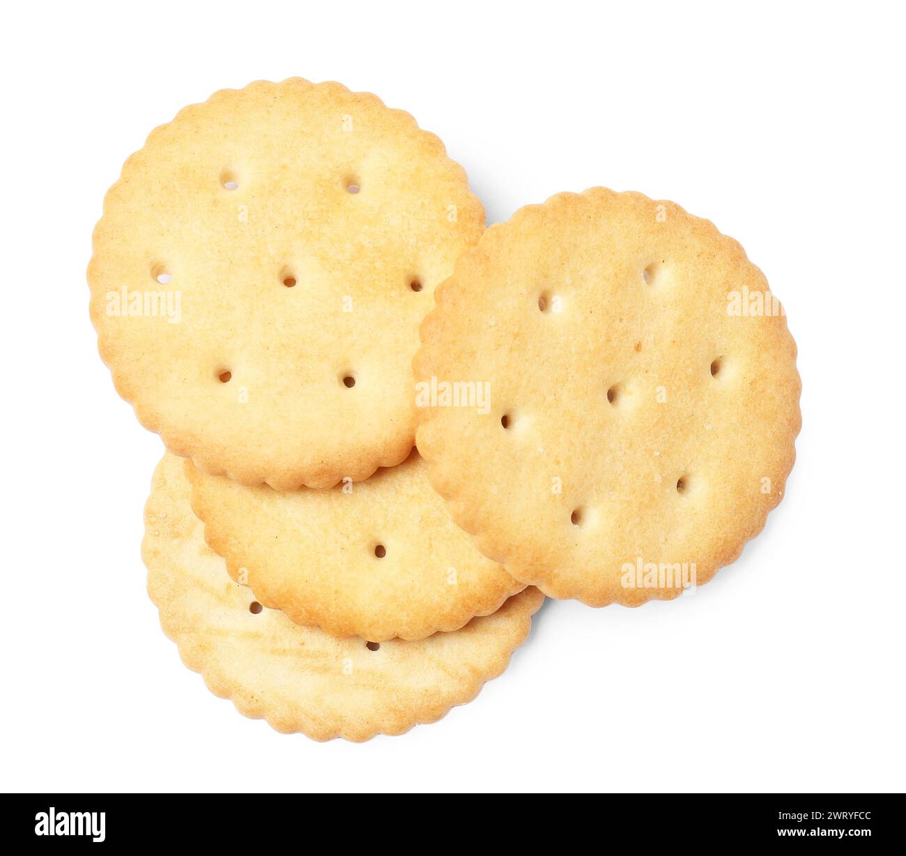 Crispy salted round cracker hi-res stock photography and images - Alamy