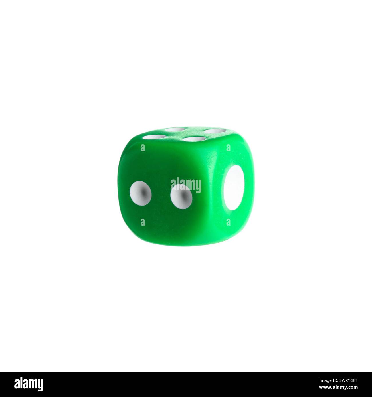 One green game dice hi-res stock photography and images - Alamy
