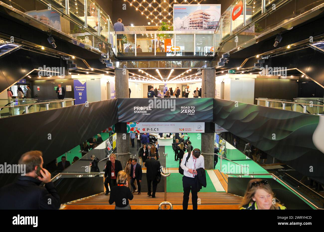 Cannes, France - March 14, 2024: MIPIM - The Global Urban Festival at the Palais des Festivals ...