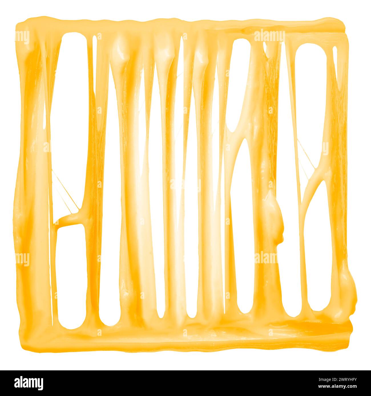 Frame of stretching delicious melted cheese isolated on white Stock ...