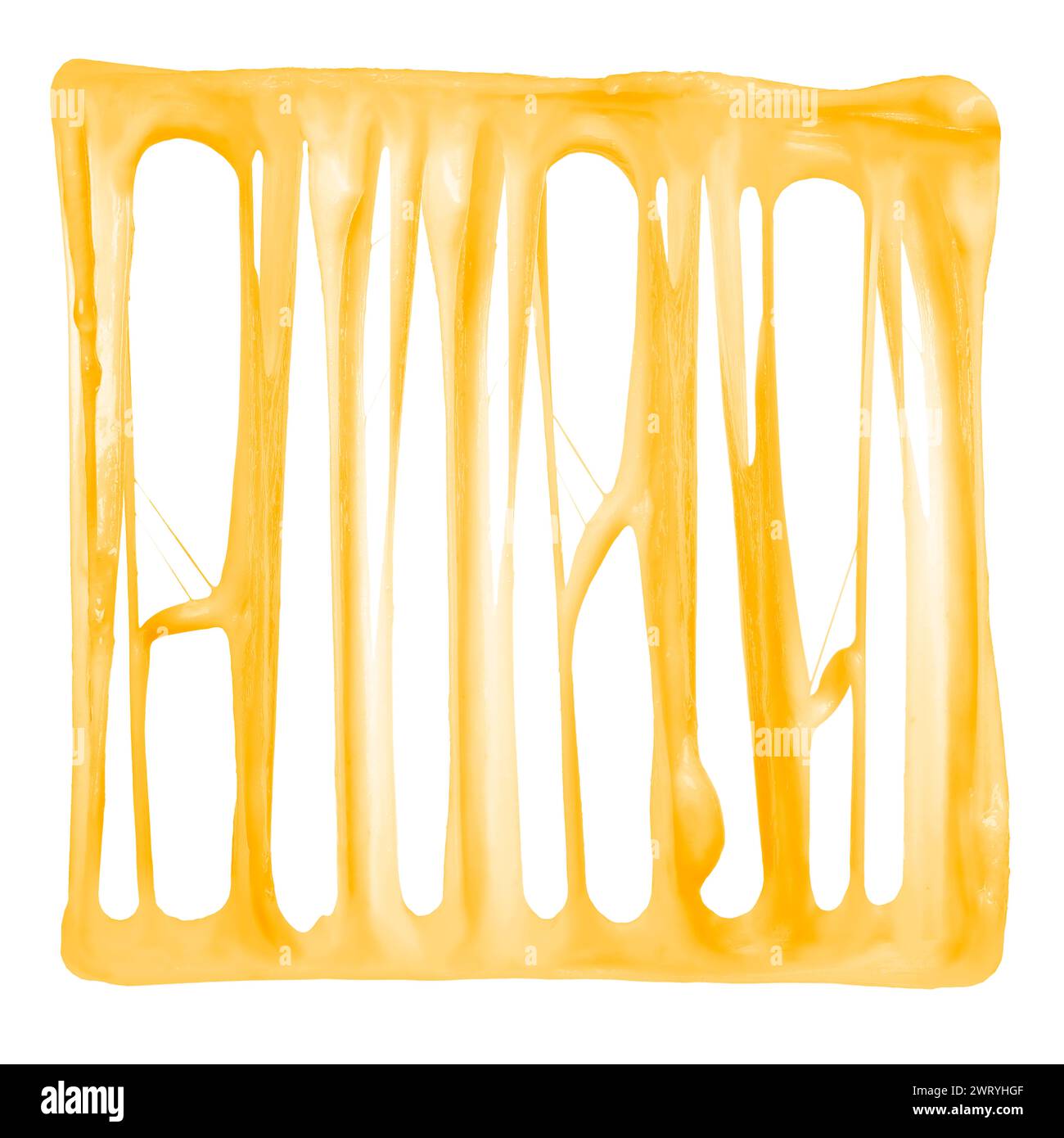 Frame of stretching delicious melted cheese isolated on white Stock ...
