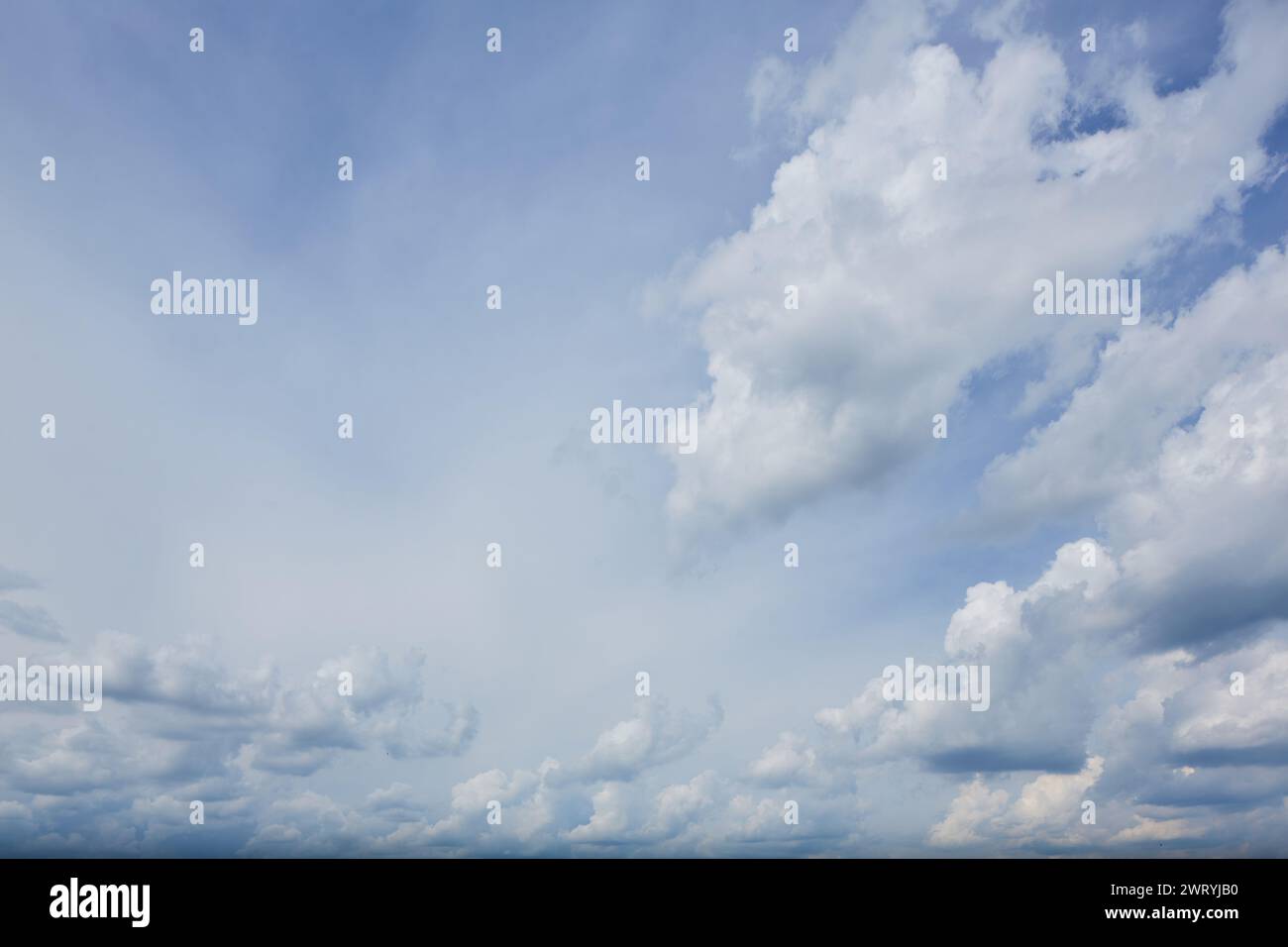 Panorama of daytime sky with clouds. sunset Sky background, daylight ...