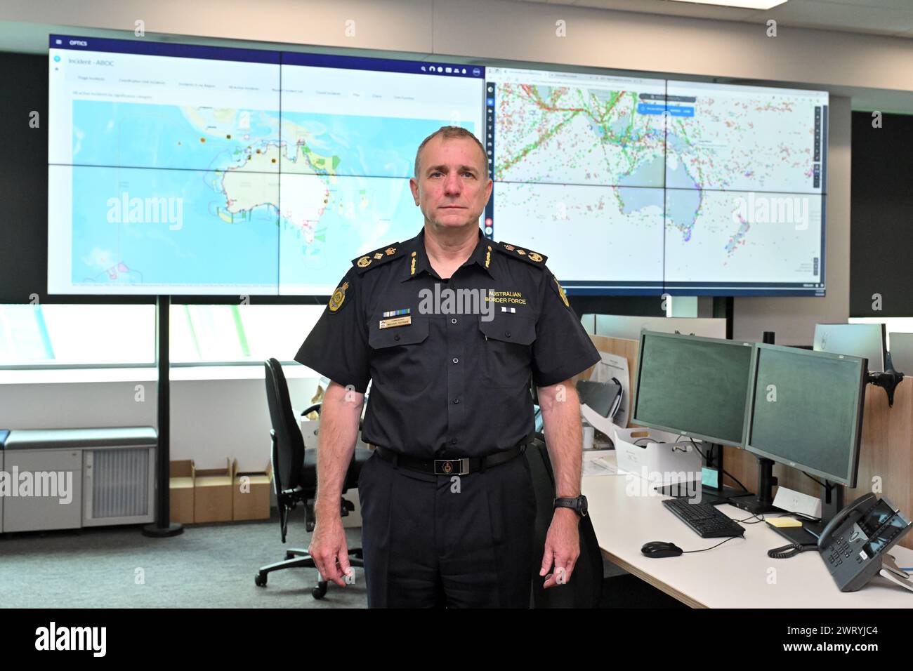 Canberra, Australia. 15th Mar, 2024. Australian Border Force (ABF ...