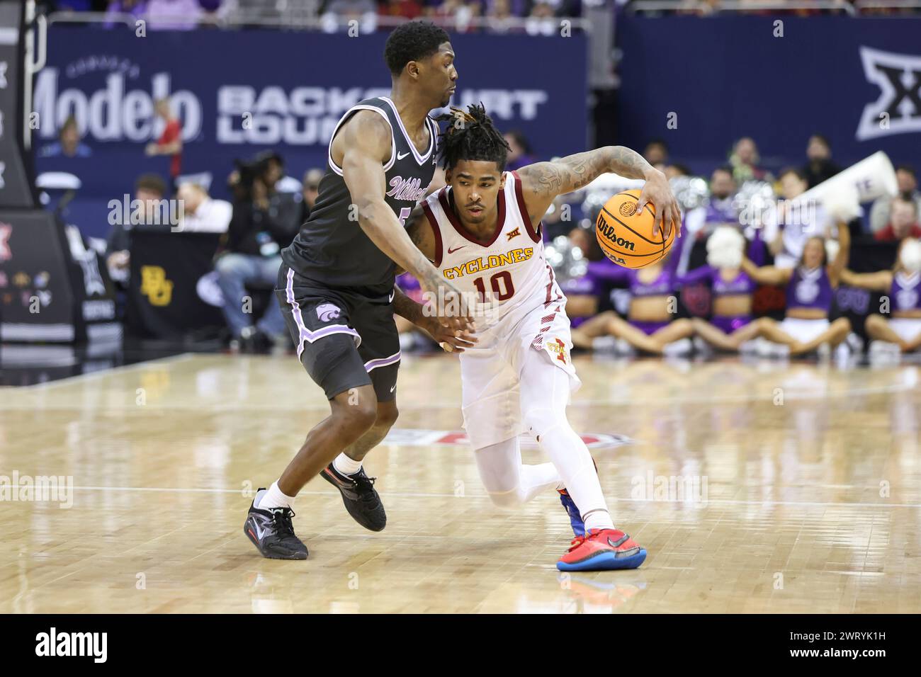 KANSAS CITY, MO - MARCH 14: Iowa State Cyclones guard Keshon Gilbert ...