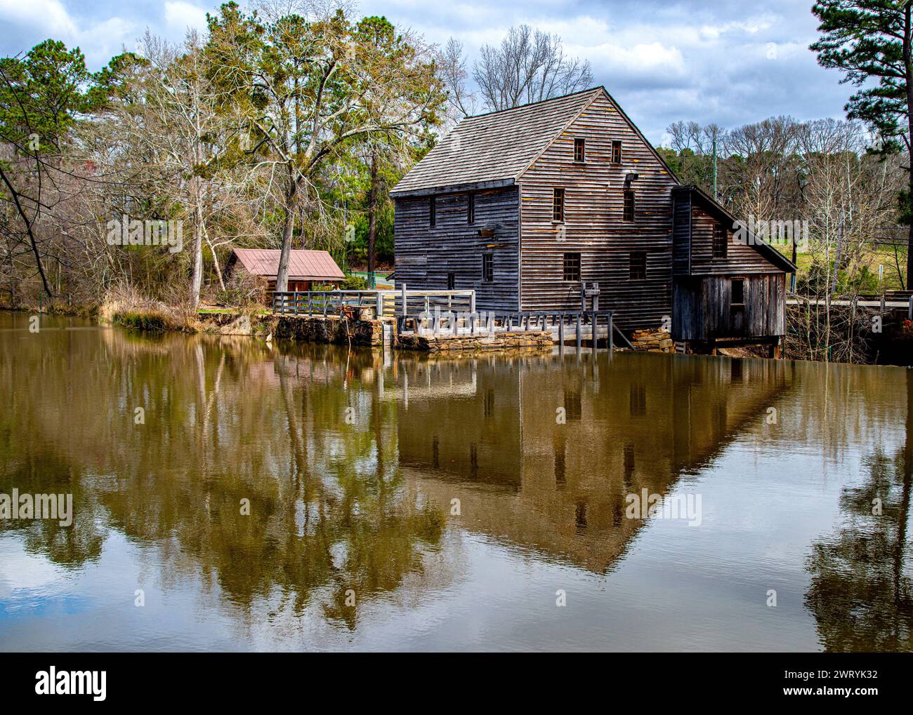 Historic Yates Mill County Park in Raleigh, North Carolina Stock Photo ...