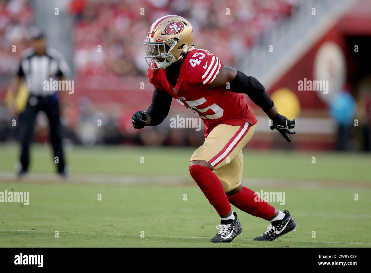 FILE - San Francisco 49ers linebacker Demetrius Flannigan-Fowles (45 ...