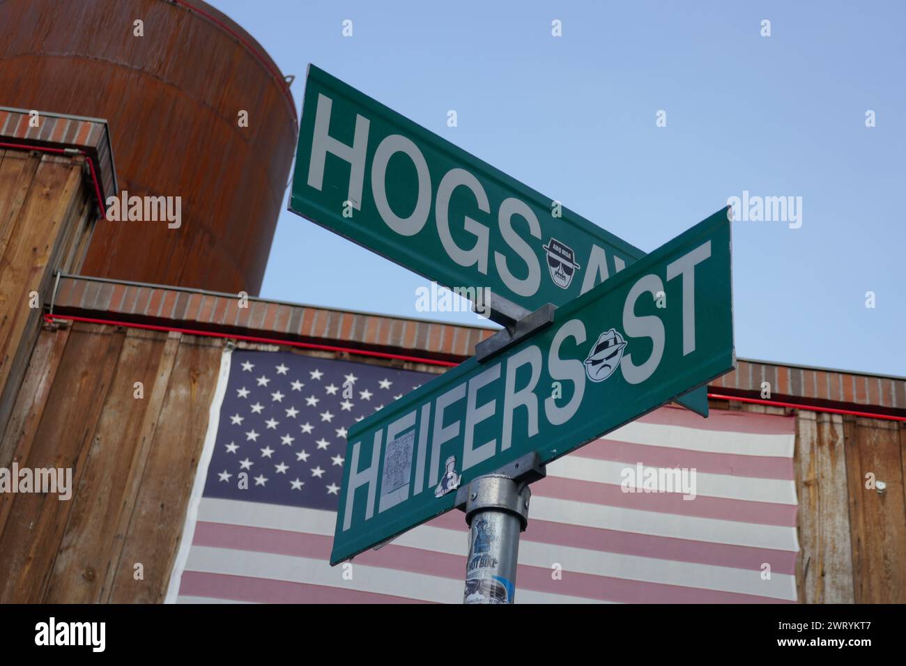 Las Vegas, Nevada, USA 7th March 2024 Hogs & Heifers Saloon Street ...