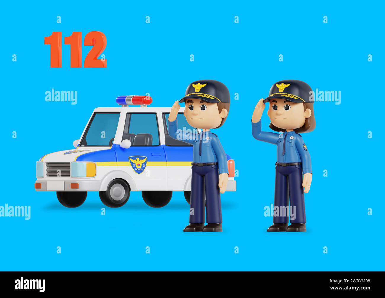 Police car graphics hi-res stock photography and images - Alamy