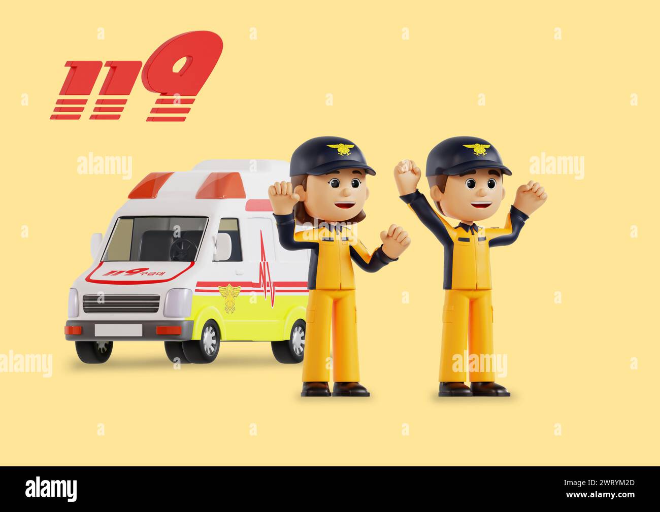 3d man ambulance hi-res stock photography and images - Alamy