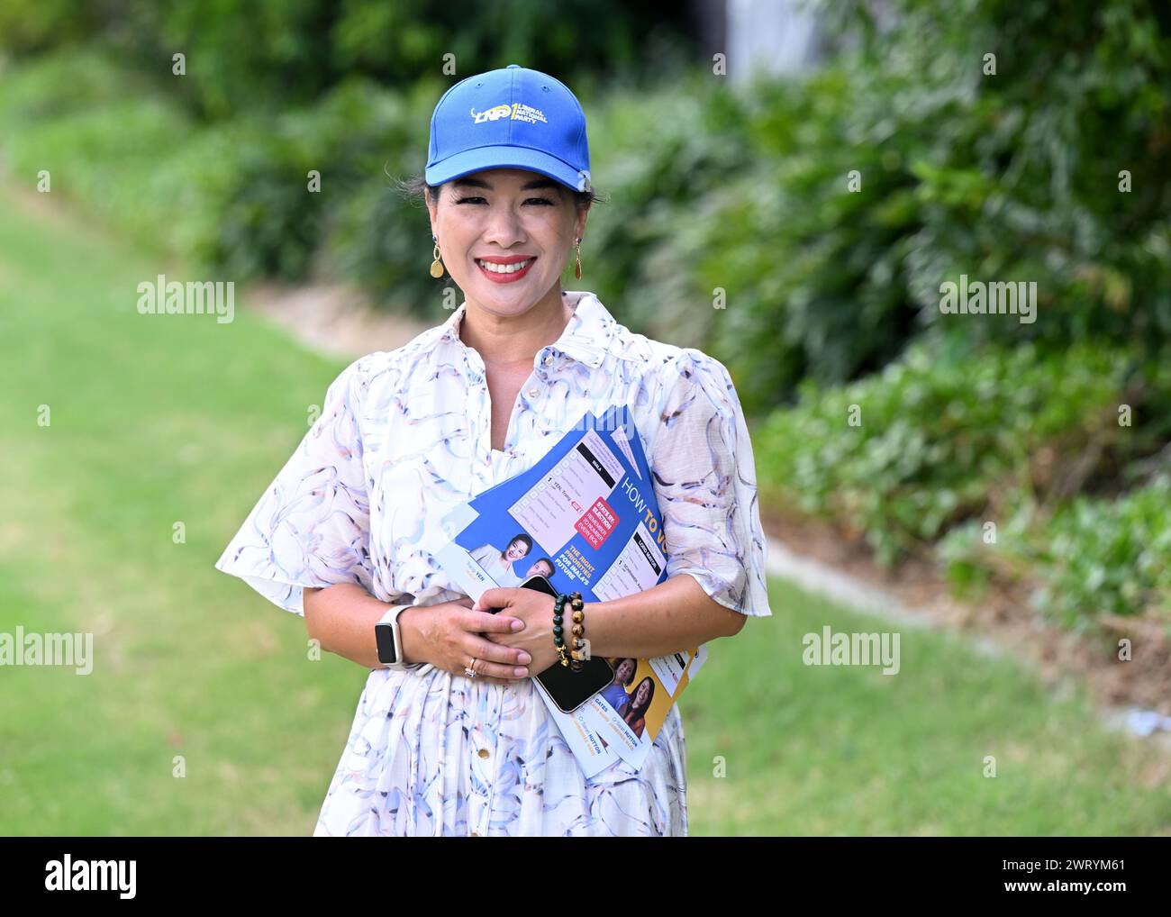 Brisbane, Australia. 15th Mar, 2024. Trang Yen, LNP candidate for the state seat of Inala is ...