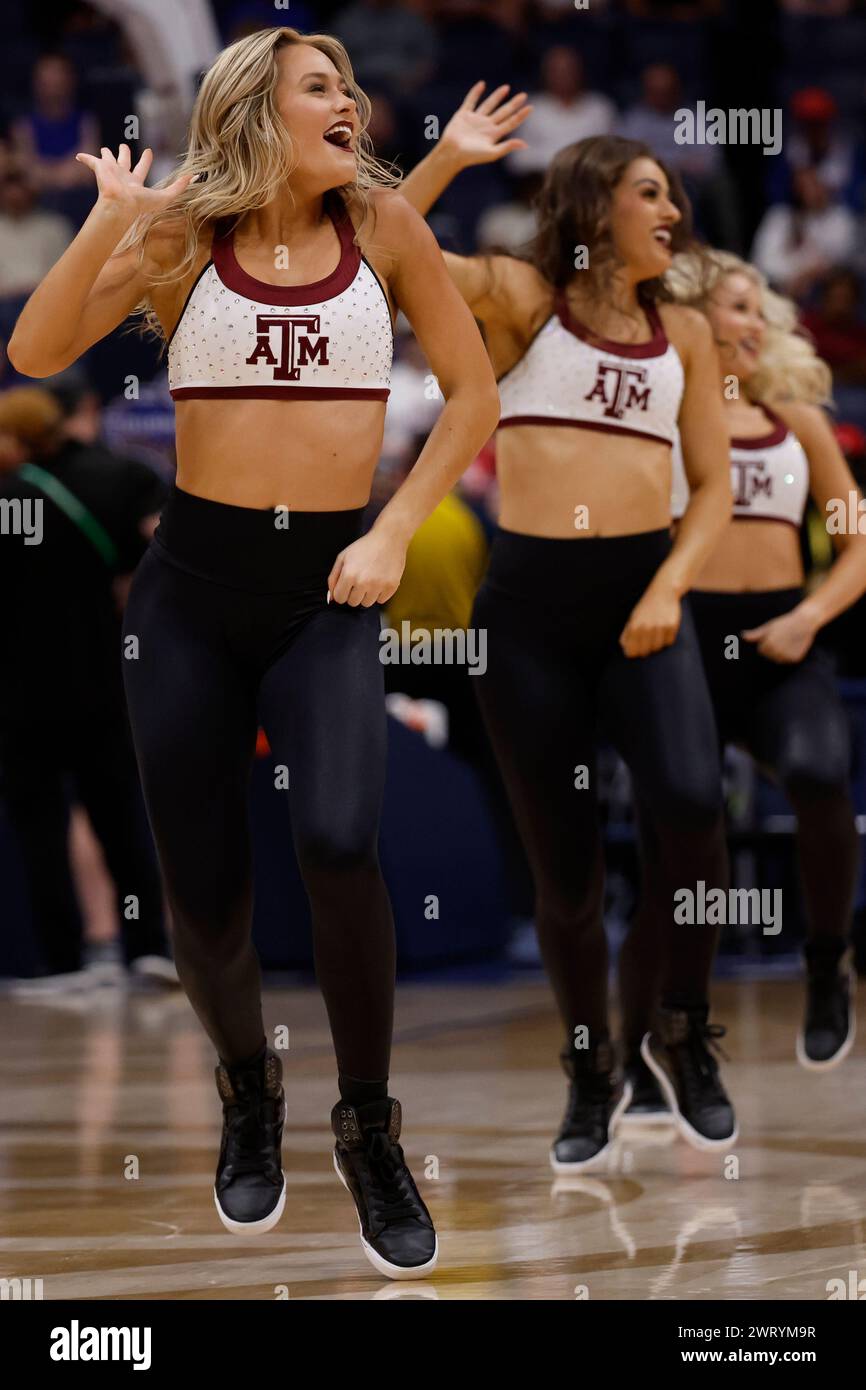 NASHVILLE, TN - MARCH 14: The Texas A&M Aggies dance team performs ...