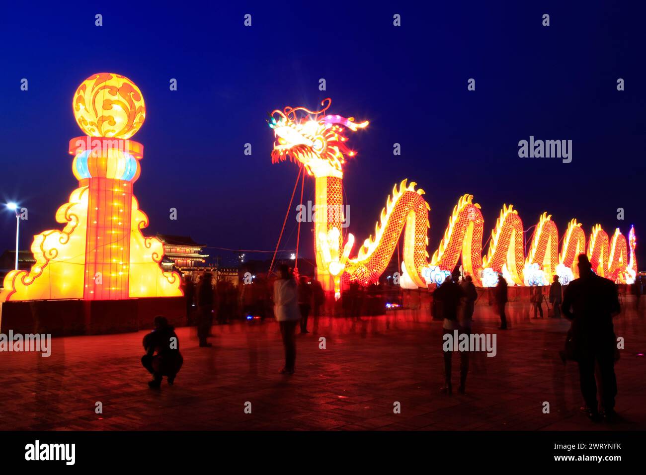 The Chinese dragon lantern Stock Photo - Alamy
