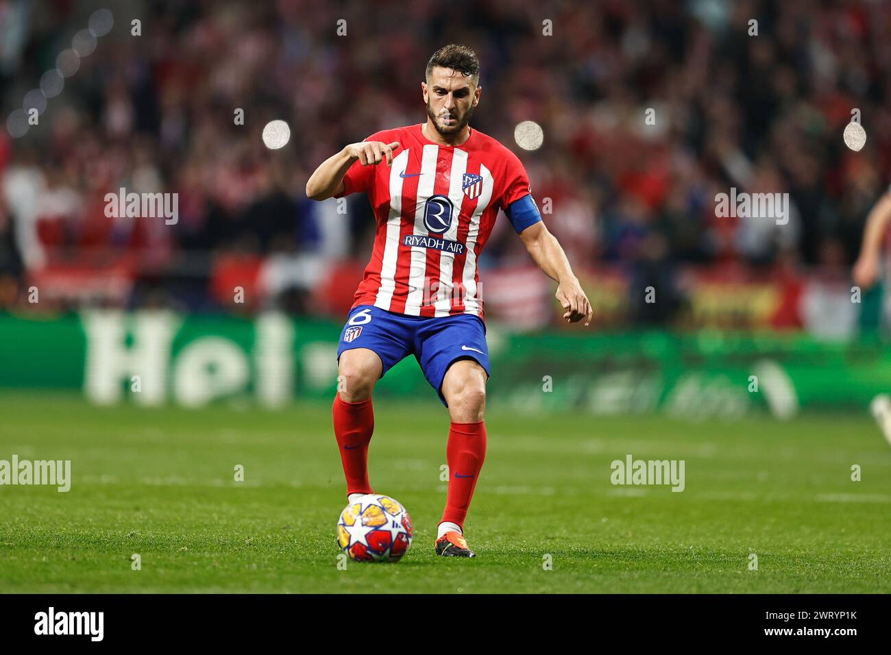 Madrid, Spain. 13th Mar, 2024. Koke (Atletico) Football/Soccer : UEFA ...