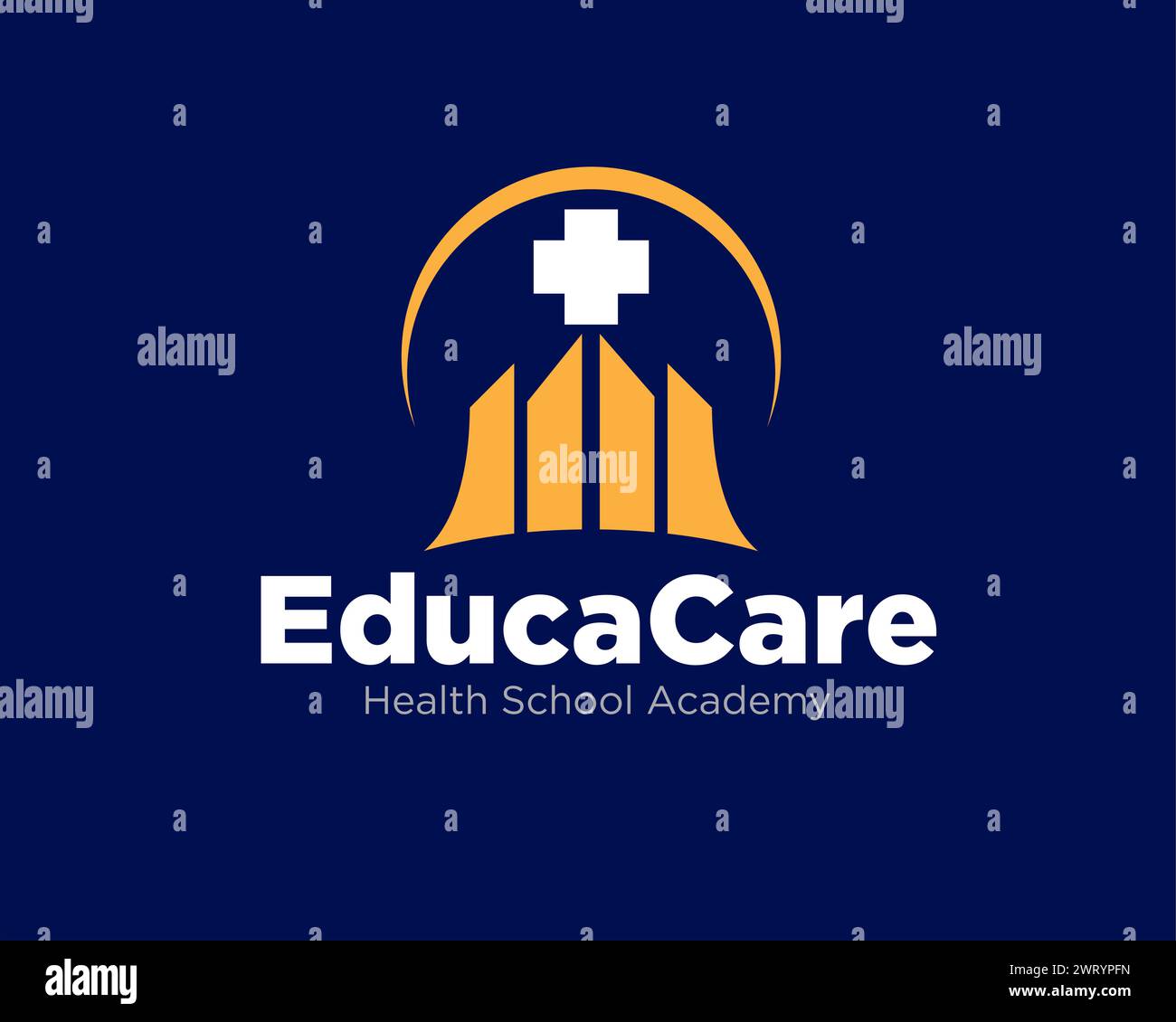 education logo for medical or doctor academy logo Stock Vector Image ...