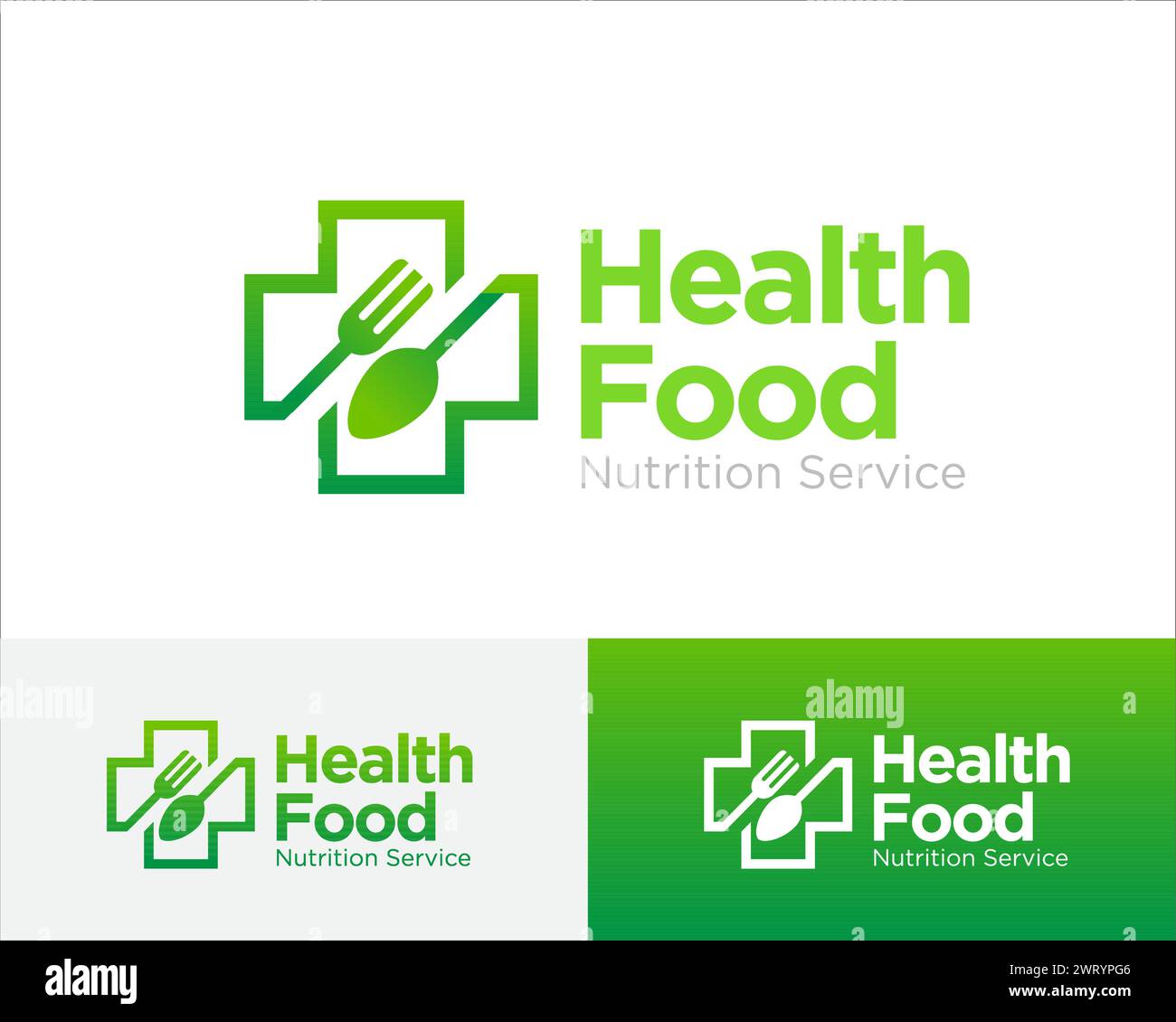 cross health food logo designs for nutrition and medical food logo ...