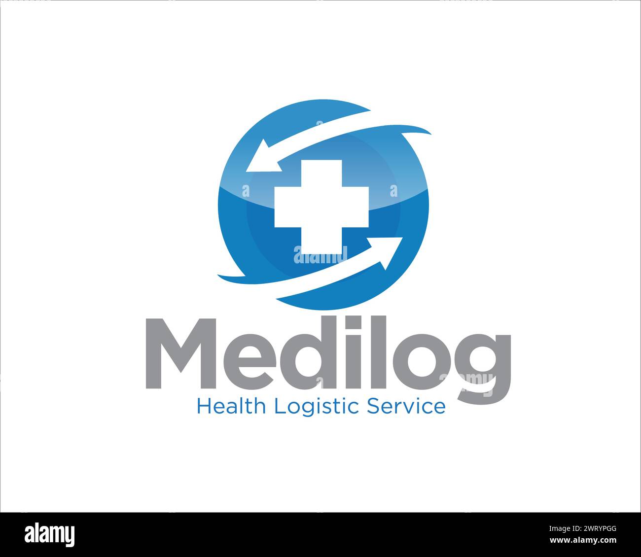 health service logo designs for medical logistic logo service Stock ...