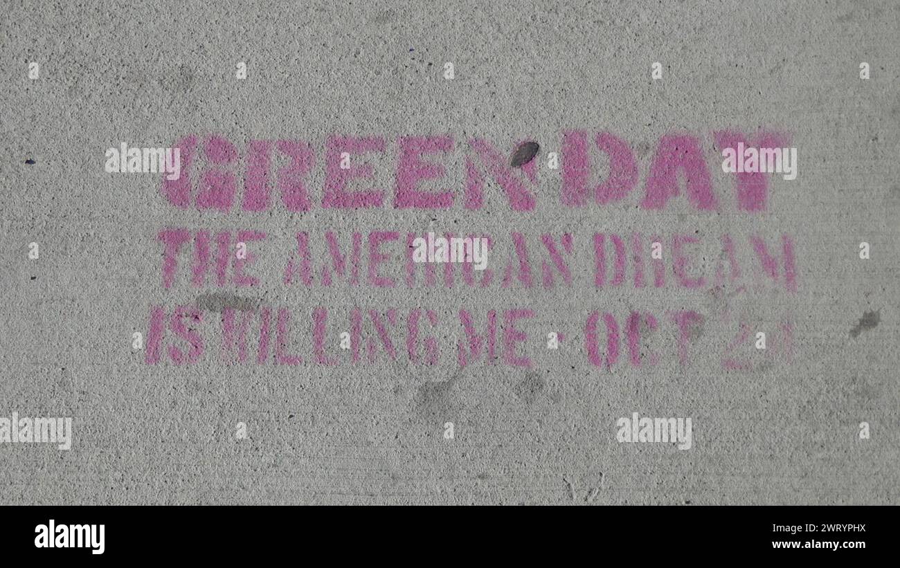 Las Vegas, Nevada, USA 7th March 2024 Green Day The American Dream is ...